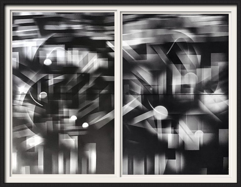 Michael G Jackson - New York City and the Hudson - Unique Diptych from ...