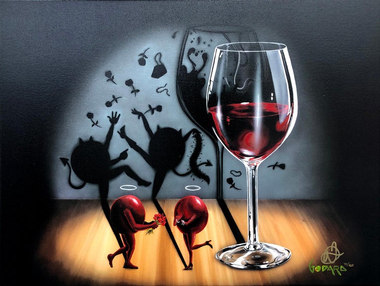 Michael Godard - TRUE LOVE IN THE SHADOWS (EMBELLISHED) For Sale at 1stDibs