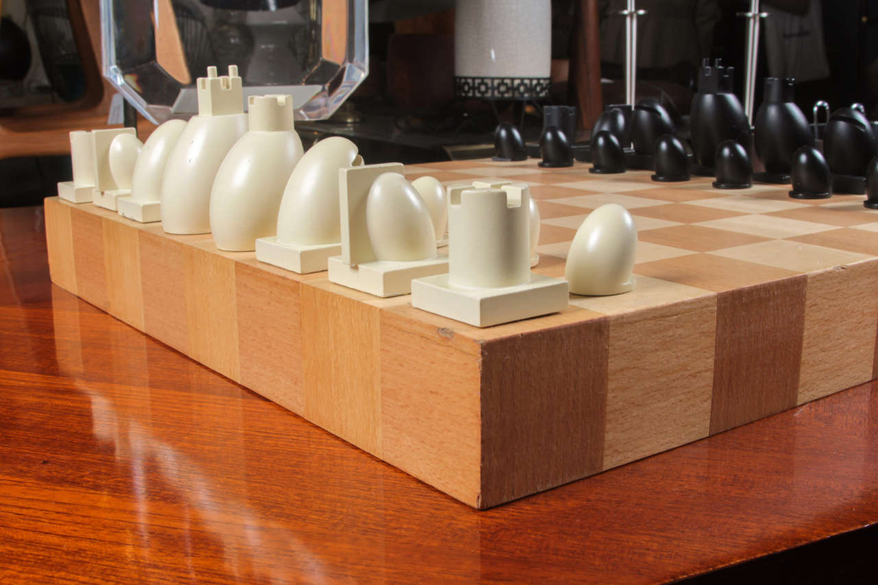 Michael Graves Chess Set, circa 2000 at 1stDibs | bamboo chess set ...