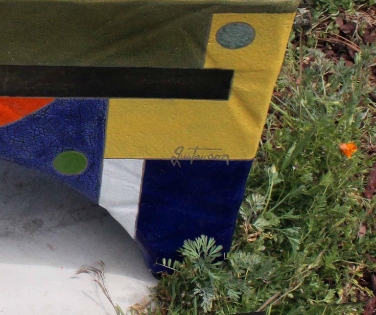 Michael Gustavson Ceramic Indoor/Outdoor "Composition" For Sale at 1stDibs