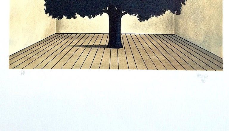 Michael Hasted - SONG OF PRAISE Hand Drawn Lithograph, Surrealist Dark ...