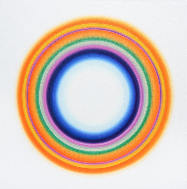 Michael Hoffman - "Costa Del Sol III" Peinture lumineuse de cible en ...