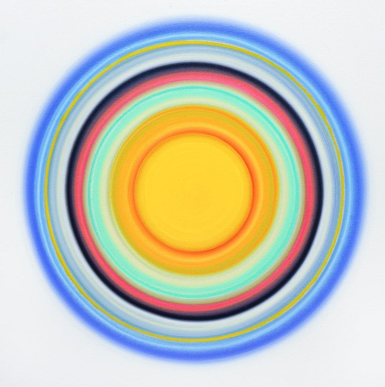 Michael Hoffman - «osta Del Sol IV » - Peinture cible multicolore à ...