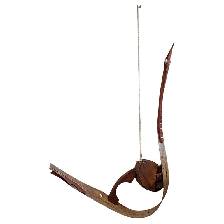 Michael Ince Mobil Wood Sculpture at 1stDibs