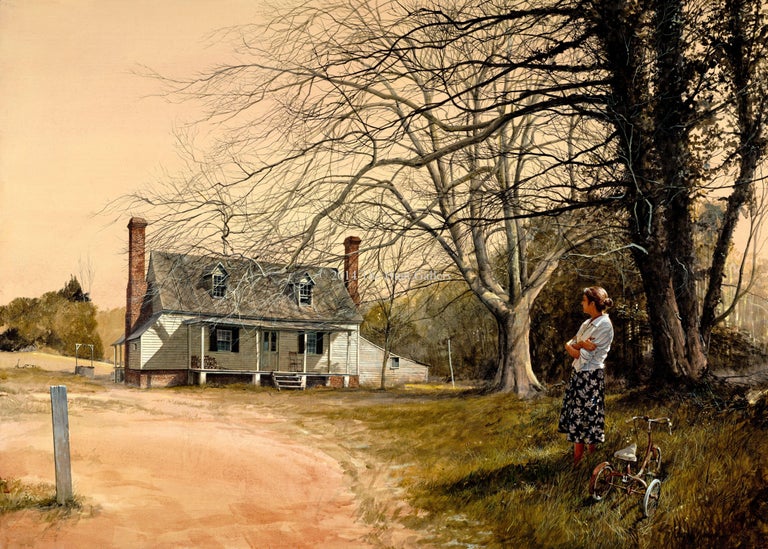 Michael John Hunt - Waiting, Painting For Sale at 1stdibs