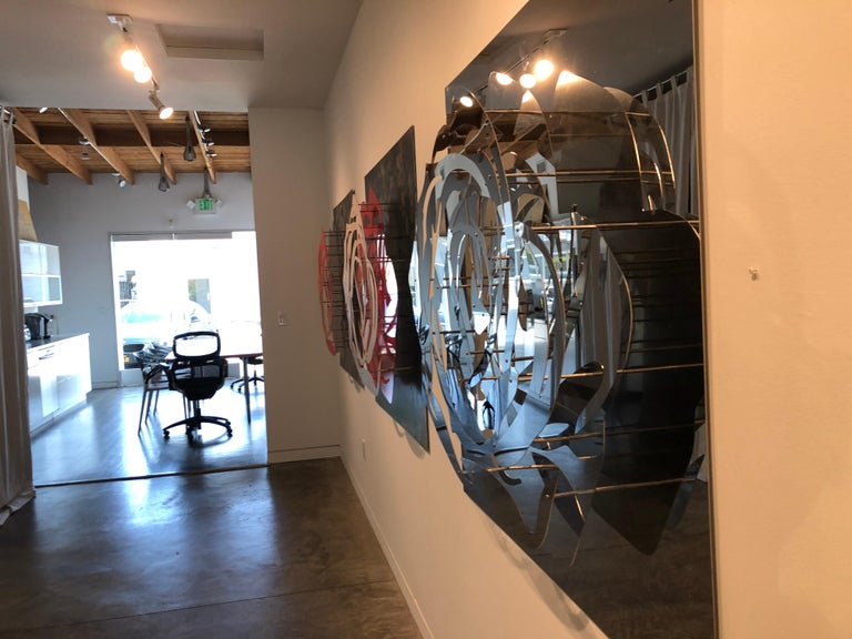 Michael Kalish - Large Rose - Mirrored Stainless For Sale at 1stDibs