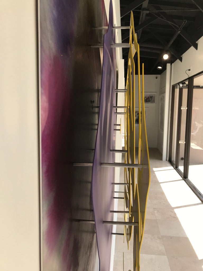 Michael Kalish - Rose - Yellow on Abstract For Sale at 1stDibs