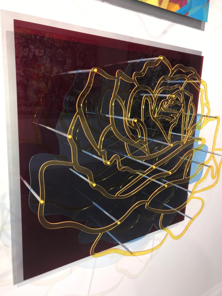 Michael Kalish - Six Roses - Wall sculpture For Sale at 1stDibs