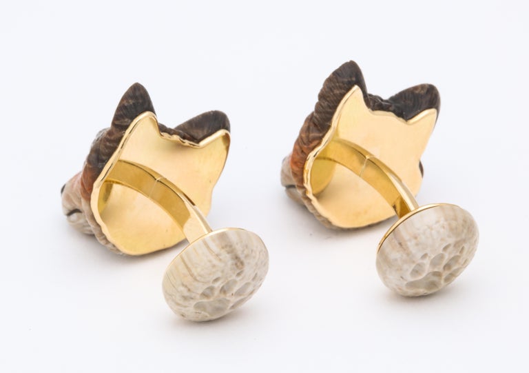 Michael Kanners Wolf Cufflinks For Sale at 1stDibs