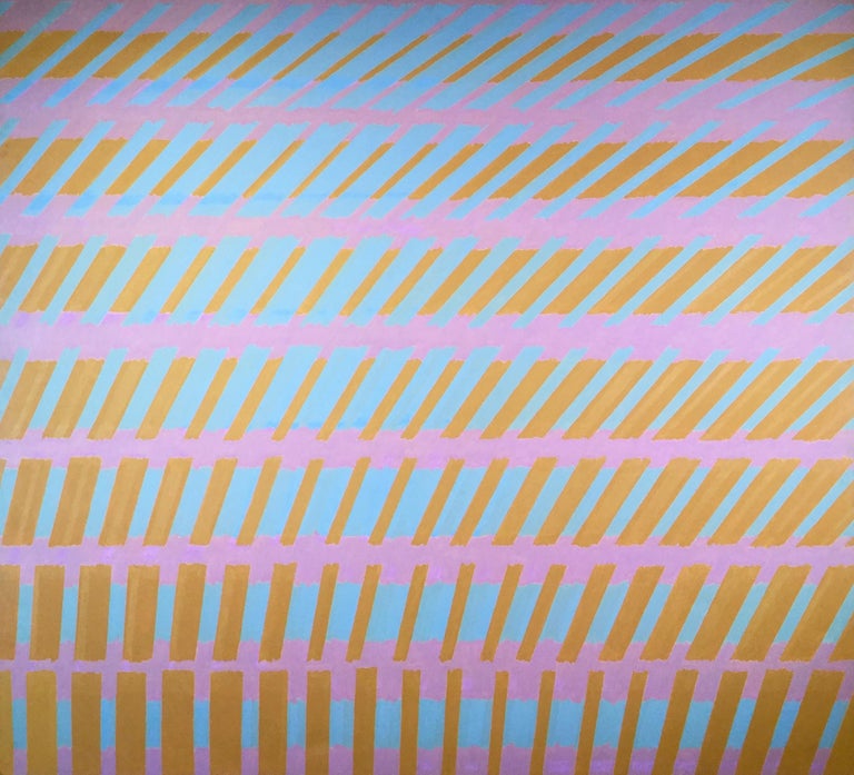 Michael Kidner - Yellow, Blue and Violet No.2 - large oil painting ...