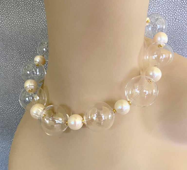 Michael Kneebone Baroque Pearl Blown Glass Effervescent Necklace For ...