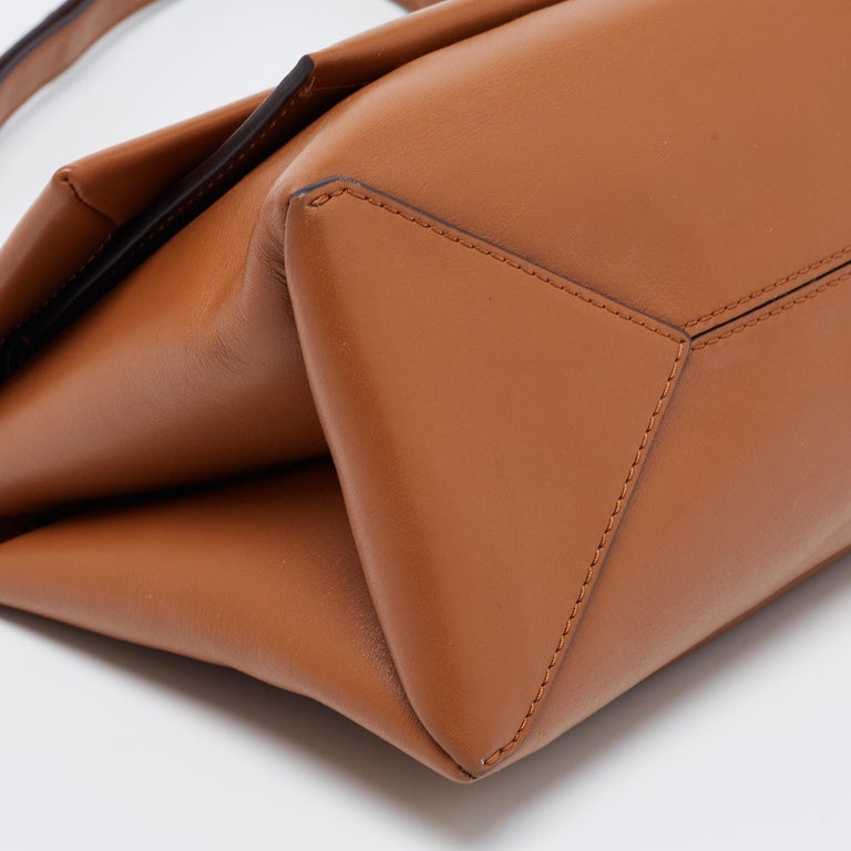 Michael Kors Tan Leather Cece Chain Top Handle Bag For Sale at 1stDibs