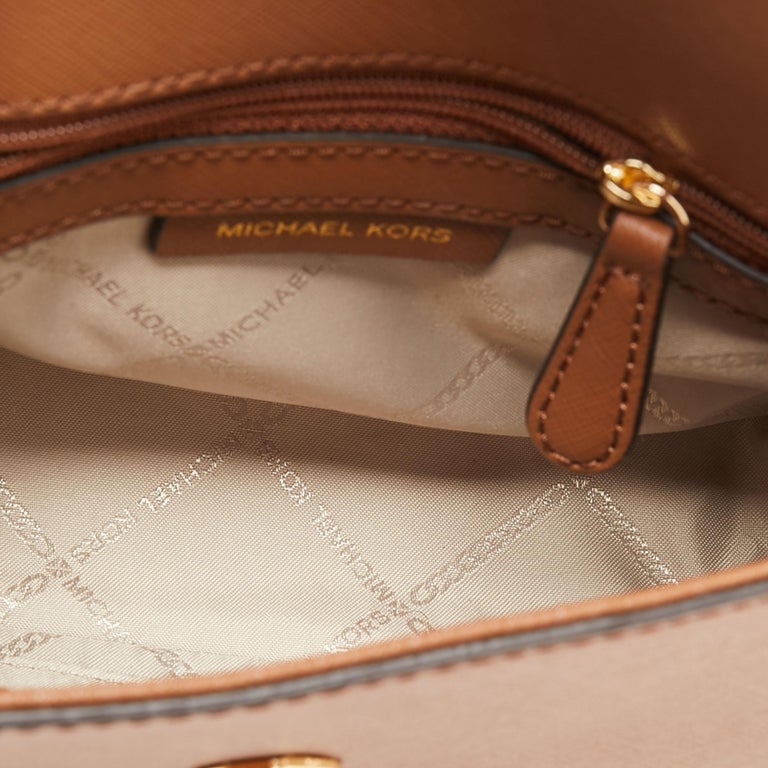 Michael Kors Tan Leather Extra Small Ava Crossbody Bag at 1stDibs