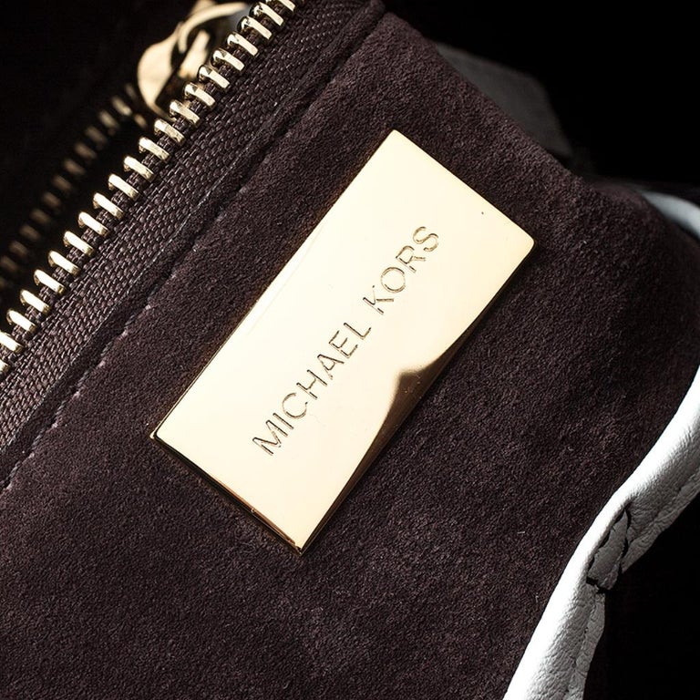 Michael Kors White Soft Leather Miranda Tote at 1stDibs | michael kors ...