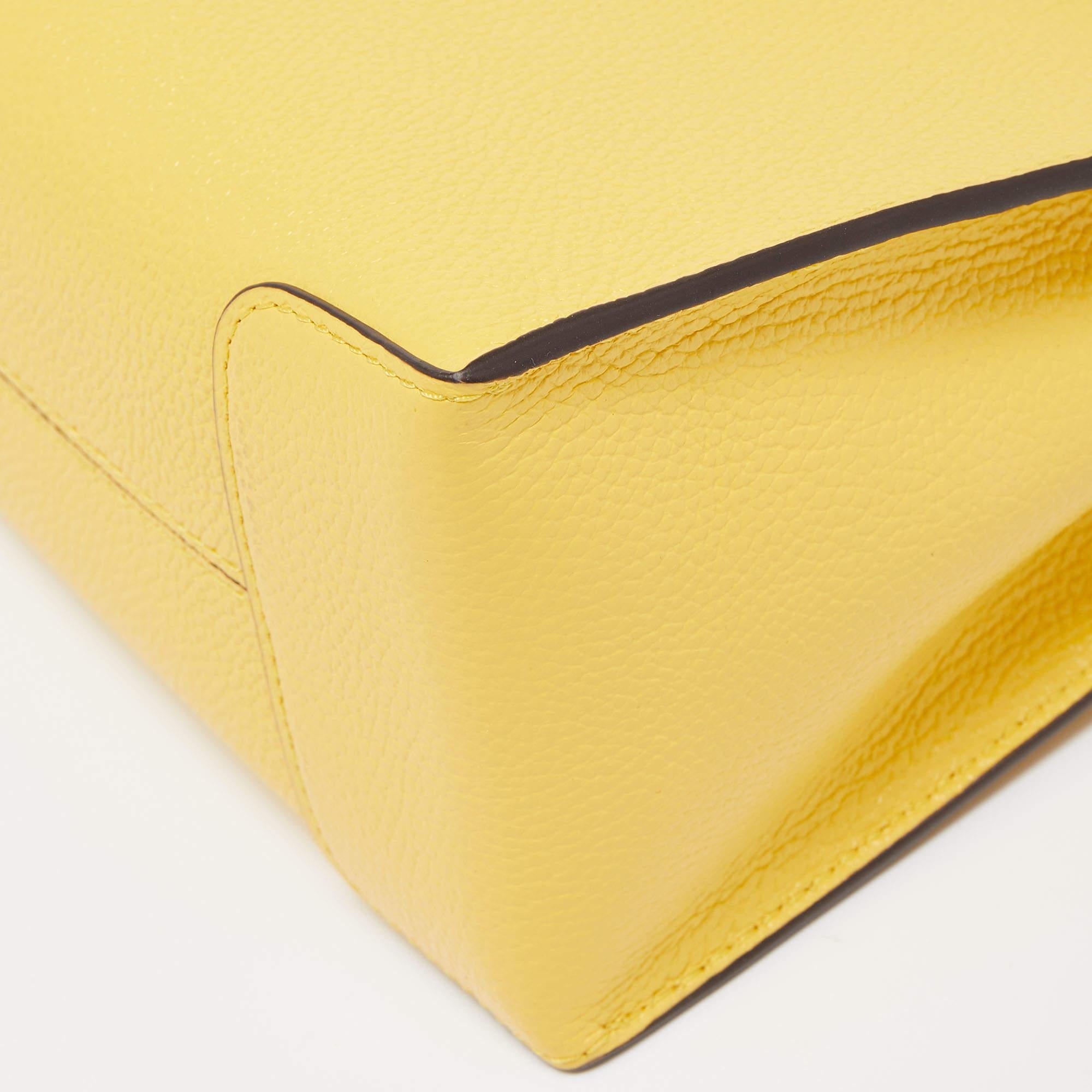 Michael Kors Yellow Leather Mercer Tote For Sale at 1stDibs