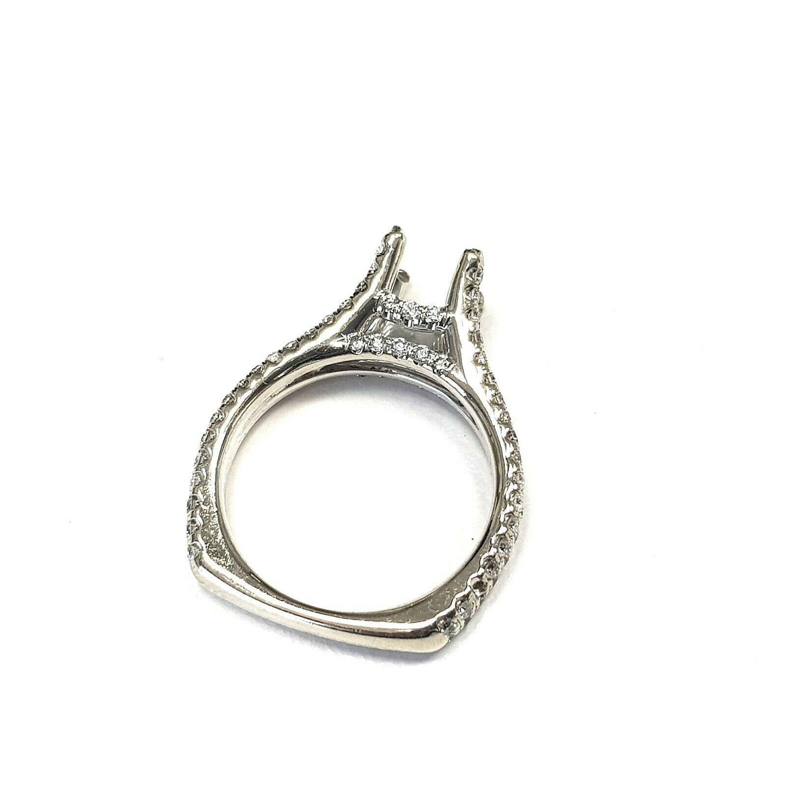 Michael M 18 Karat Semi Mounted Ring with 92 Melee Diamonds Weighing ...