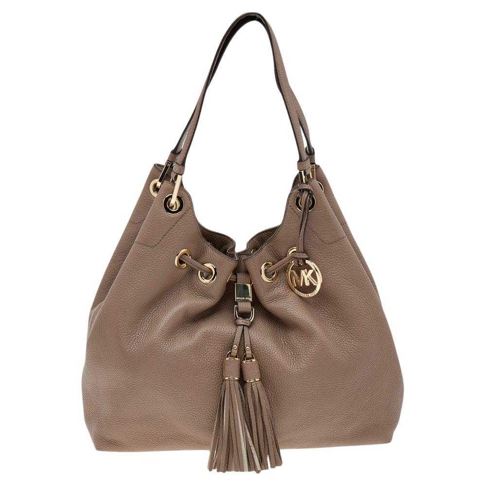 Michael Micahel Kors Metallic Gold Mirror Leather Large Grayson Satchel For Sale at 1stDibs ...