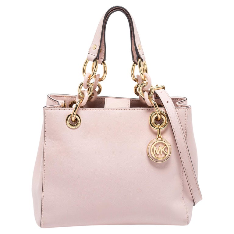 MICHAEL Michael Kors Pink Leather Small Cynthia Tote For Sale at 1stDibs