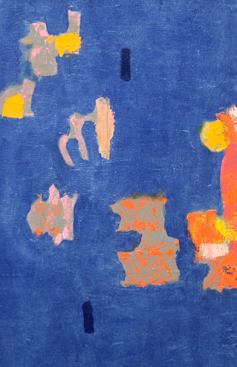 Michael Pauker - "Pre-Flood", Contemporary Large Scale Abstract in Blue ...