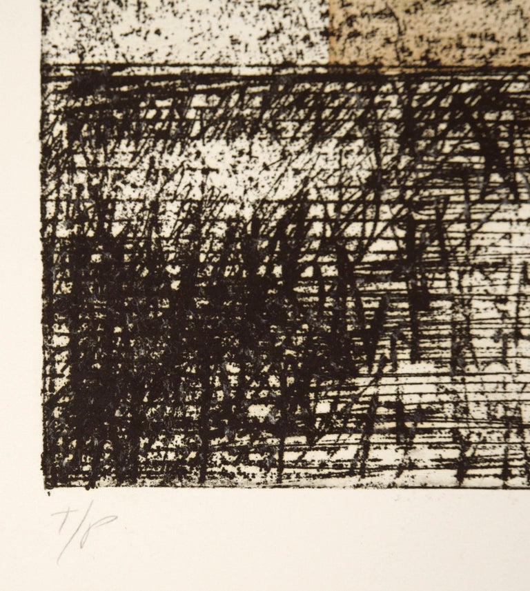Michael Pauker - The Monolith - Abstract Etching with Applied Paper For ...