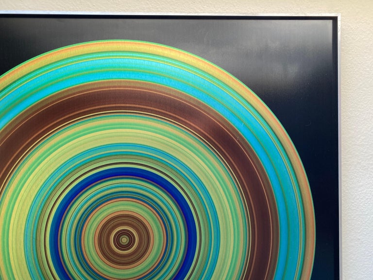 Michael Piquette Op Art Aluminum Decorative Wall Art For Sale at 1stDibs