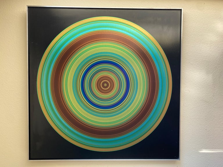 Michael Piquette Op Art Aluminum Decorative Wall Art For Sale at 1stDibs