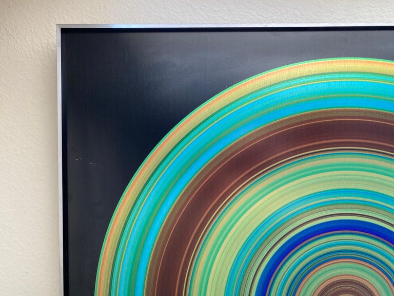 Michael Piquette Op Art Aluminum Decorative Wall Art For Sale at 1stDibs