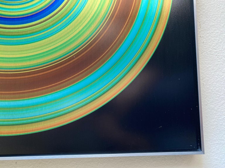 Michael Piquette Op Art Aluminum Decorative Wall Art For Sale at 1stDibs