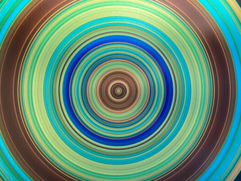 Michael Piquette Op Art Aluminum Decorative Wall Art For Sale at 1stDibs