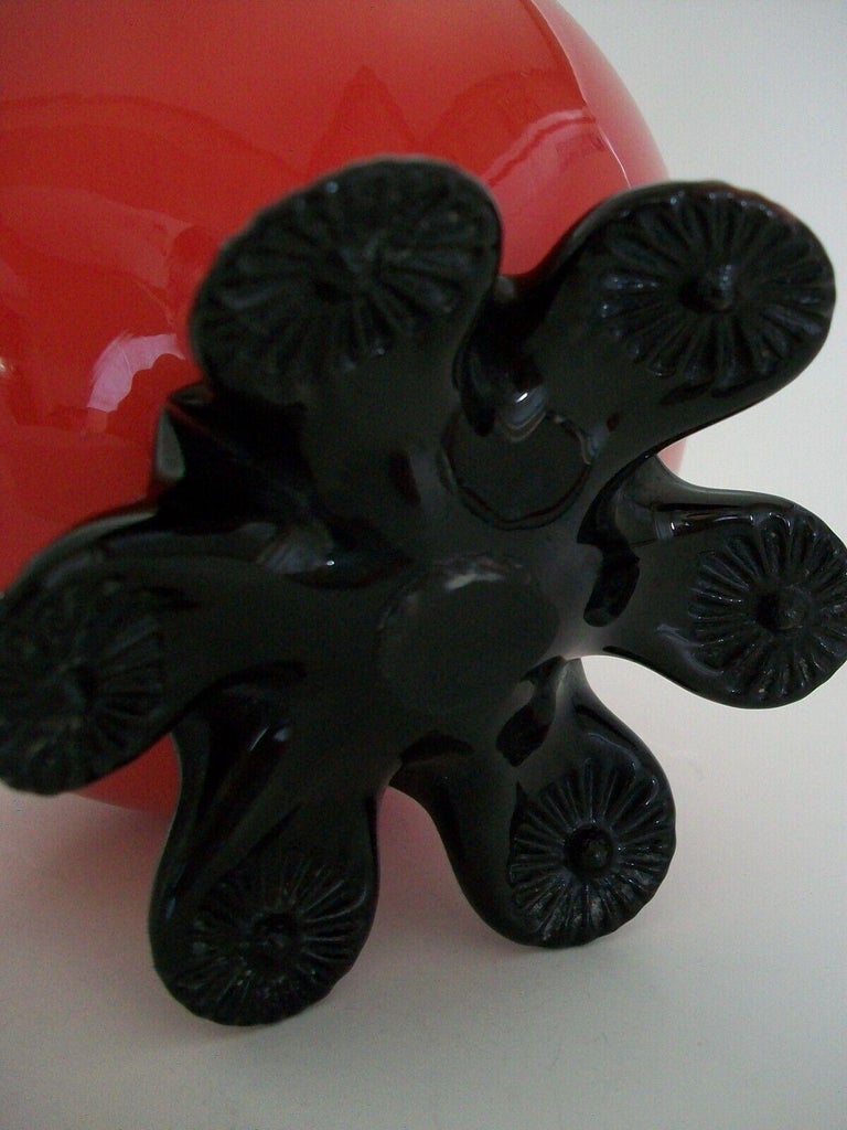 Michael Powolny - Loetz - Bohemian Red Tango Glass Vase - C.R., Early ...