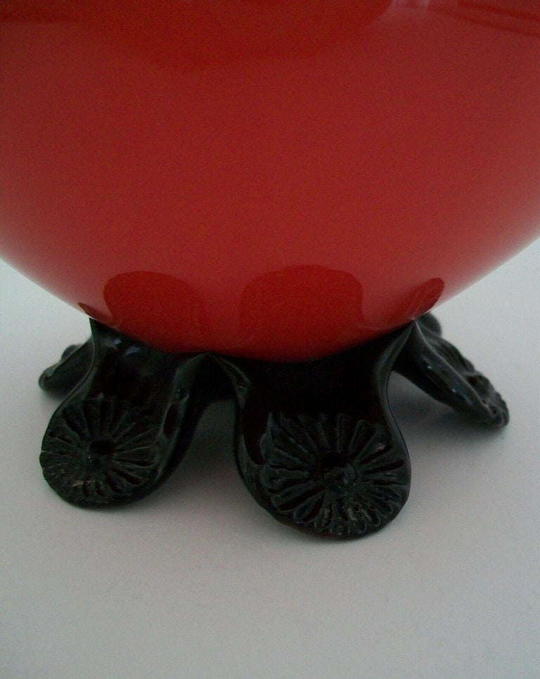 Michael Powolny - Loetz - Bohemian Red Tango Glass Vase - C.R., Early ...