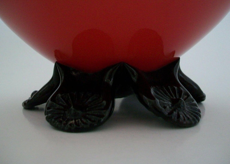 Michael Powolny - Loetz - Bohemian Red Tango Glass Vase - C.R., Early ...