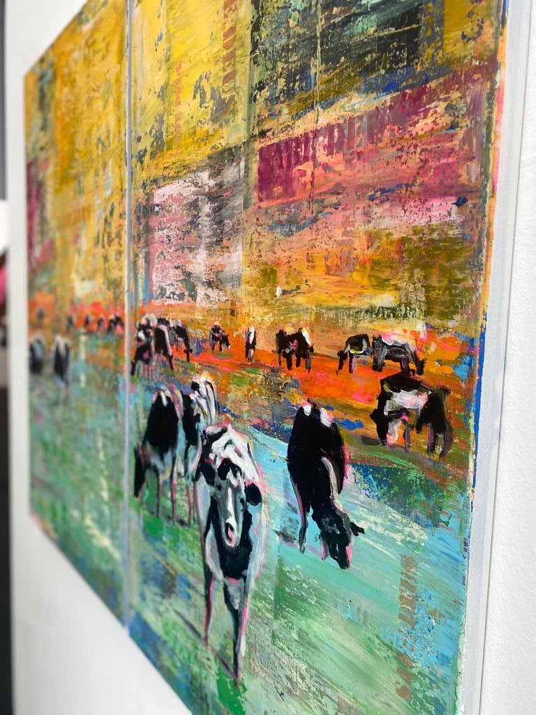 Michael Pröpper - Cows Nr. 2 - Dyptich, contemporary art, cows ...