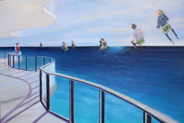 Michael Pröpper - Miami Flight - contemporary figurative skyline ...