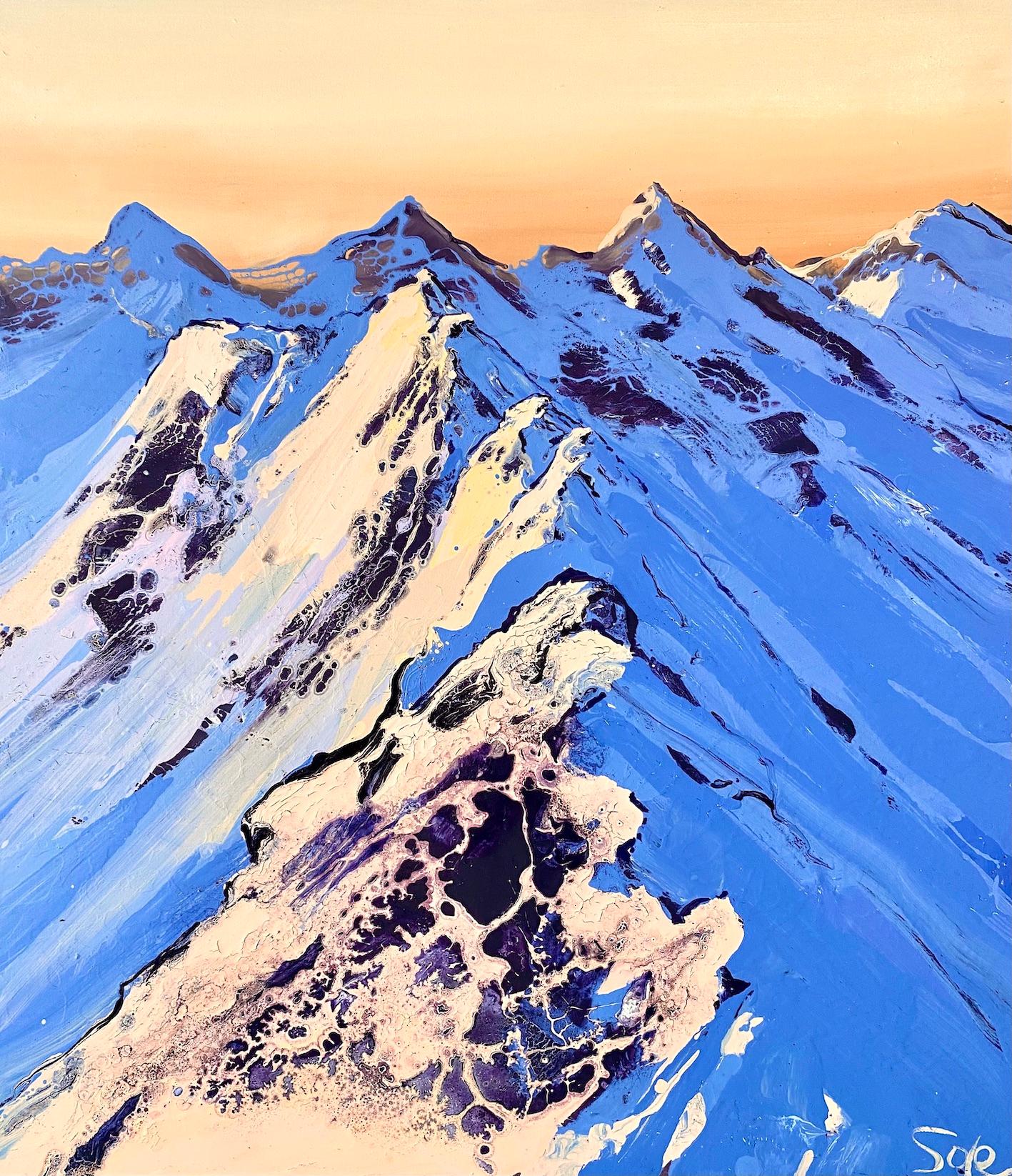 Michael Sole - Alps no.61-original surrealism landscape painting ...