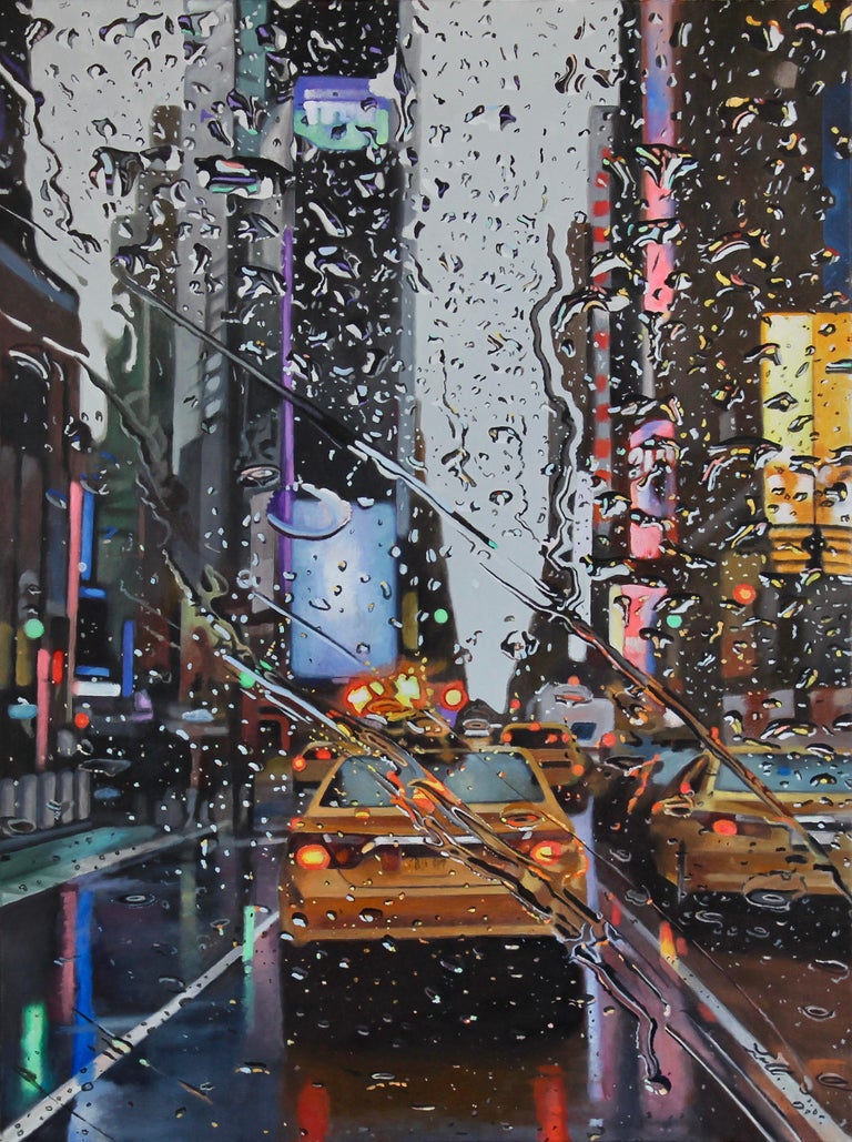 Michael Steinbrick - A Splash of Periwinkle - NYC America cityscape ...