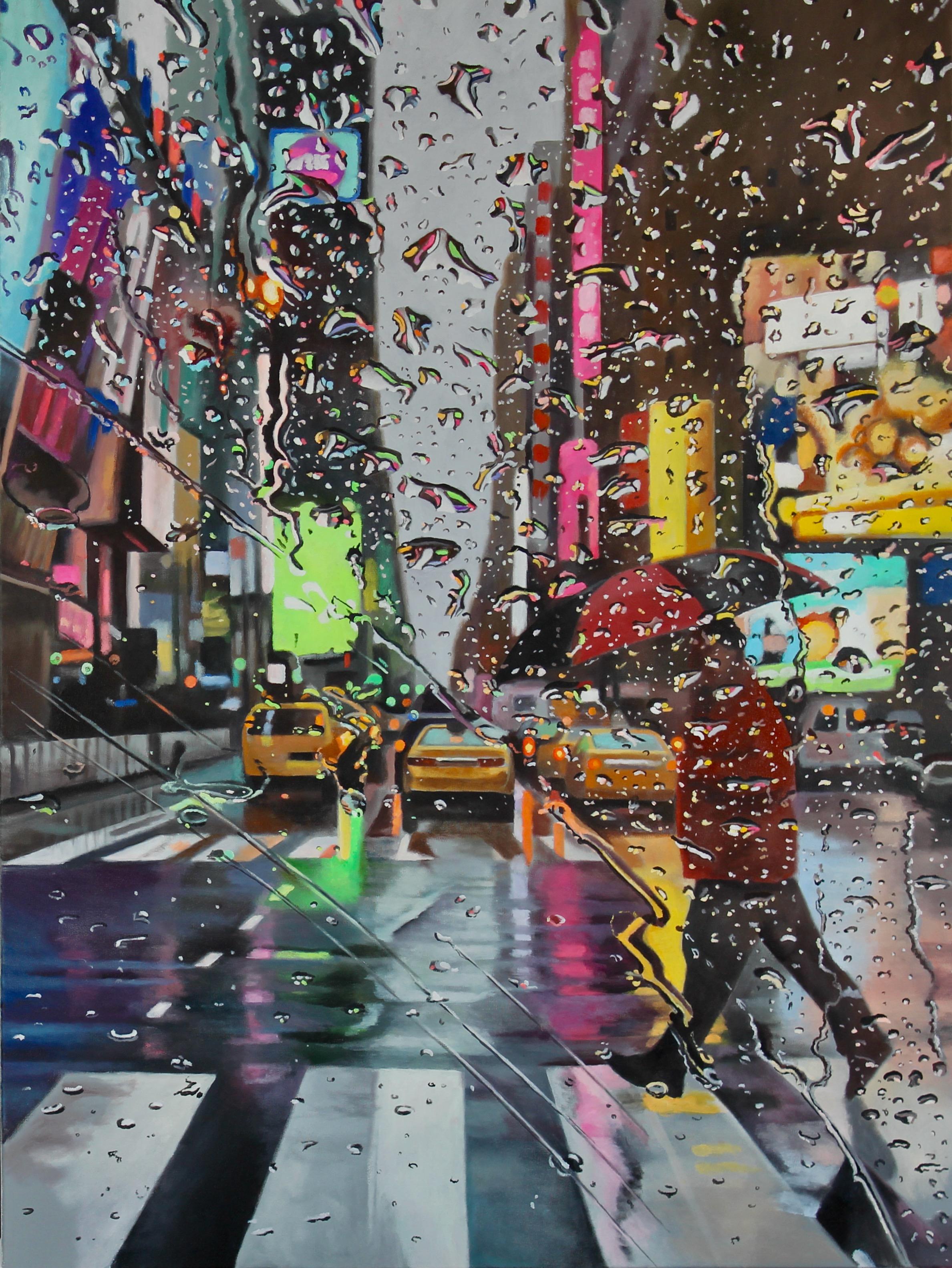 Michael Steinbrick - Crossroads - NYC America cityscape realism oil ...