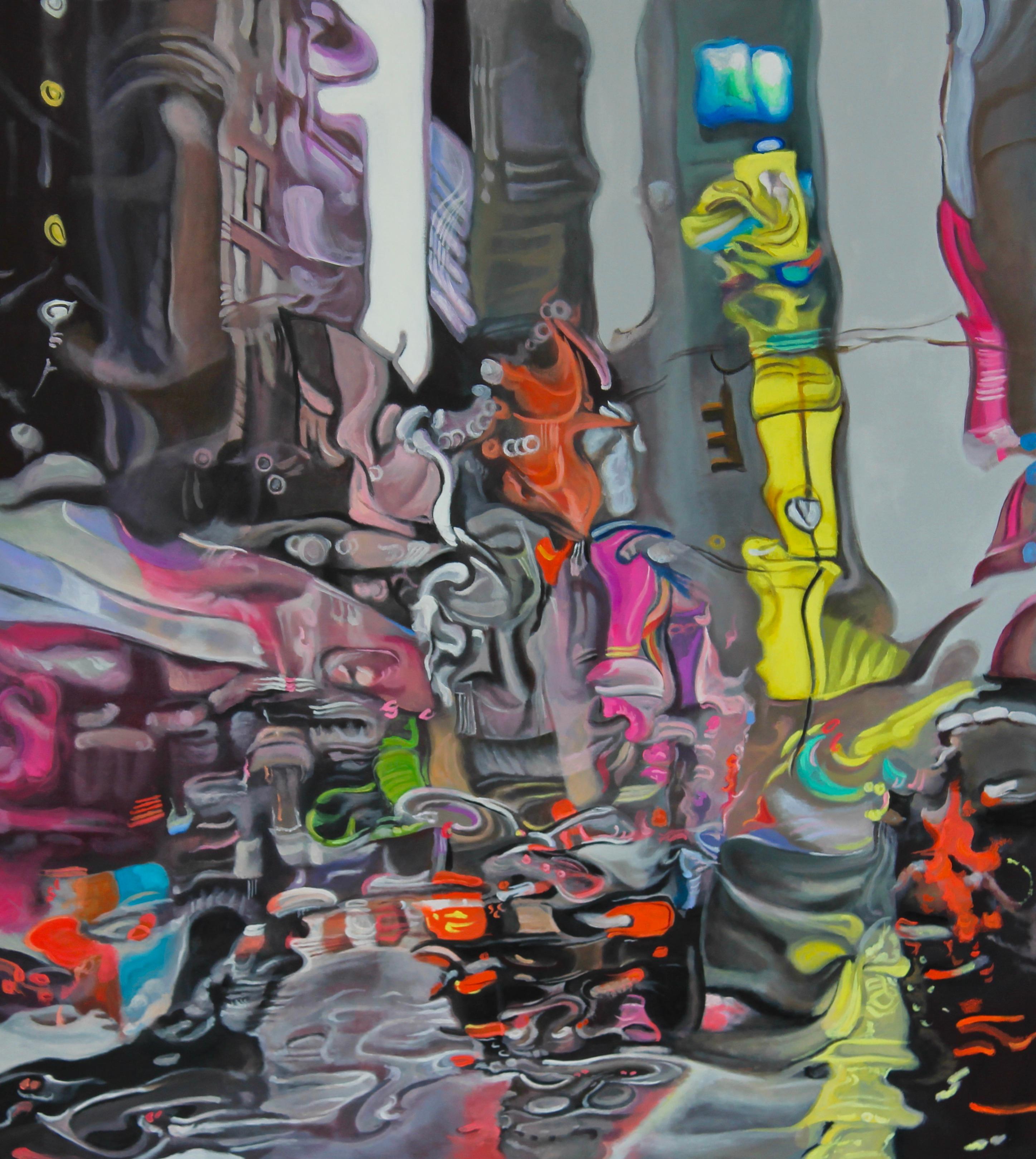 Katia Bellini - King in Blue, Painting, Oil on Canvas For Sale at 1stDibs