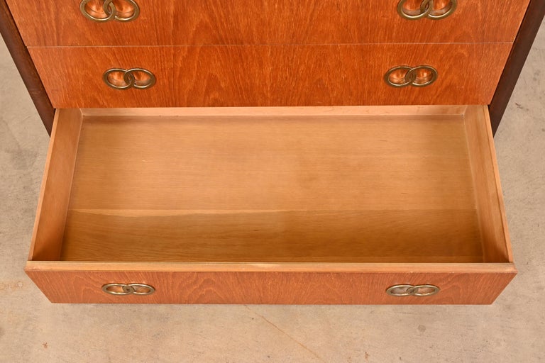 Michael Taylor for Baker Furniture Far East Collection Cherry Highboy ...