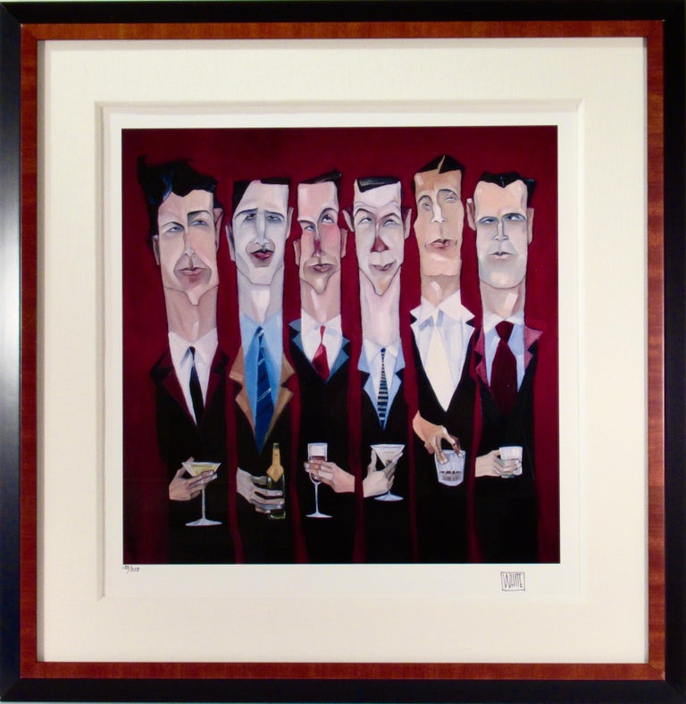 Michael Todd White - Untitled (Personages Drinking) 2 For Sale at 1stDibs