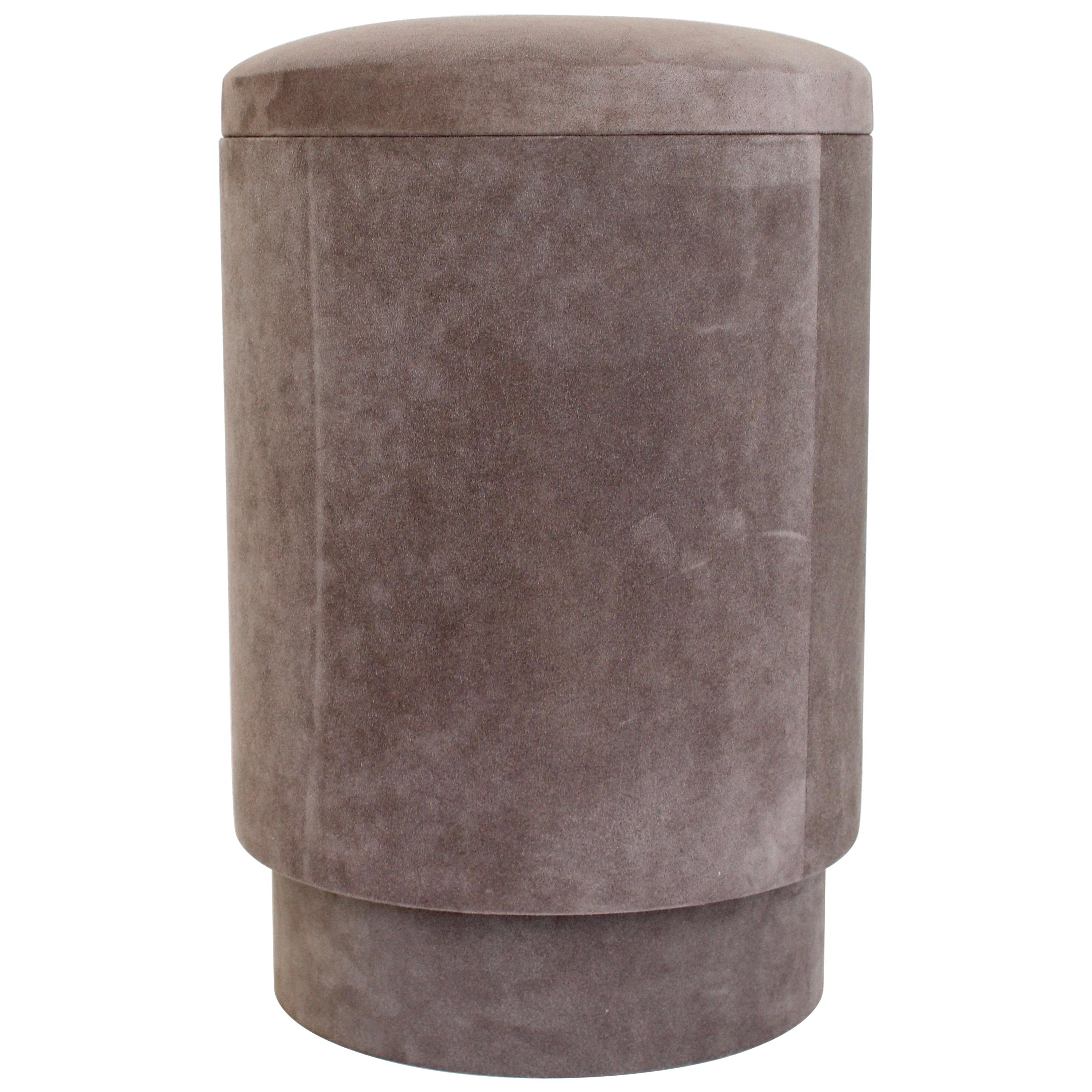 Pouf/Small Table in dark bordeaux Marble from Michaël Verheyden at 1stDibs