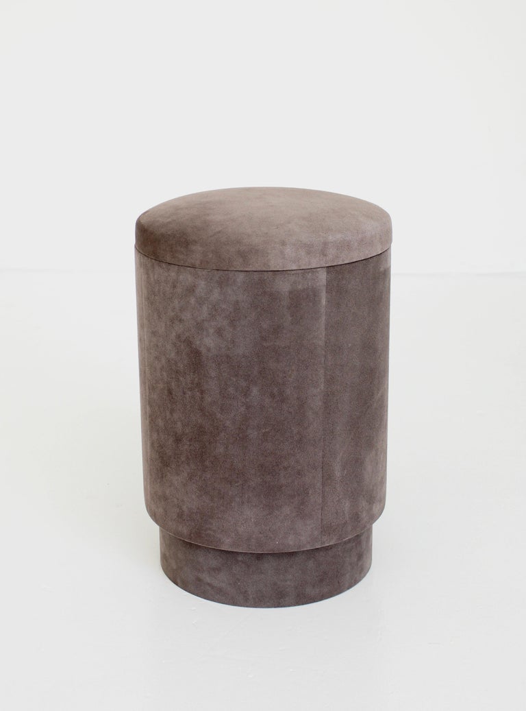 Michael Verheyden Tabou or Stool Suede For Sale at 1stDibs