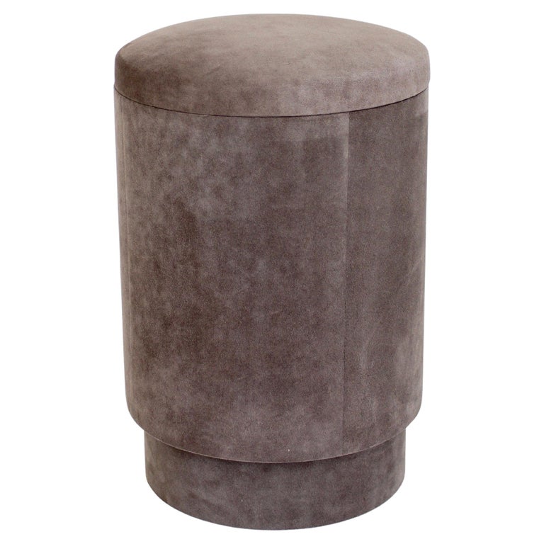 Michael Verheyden Tabou or Stool Suede For Sale at 1stDibs