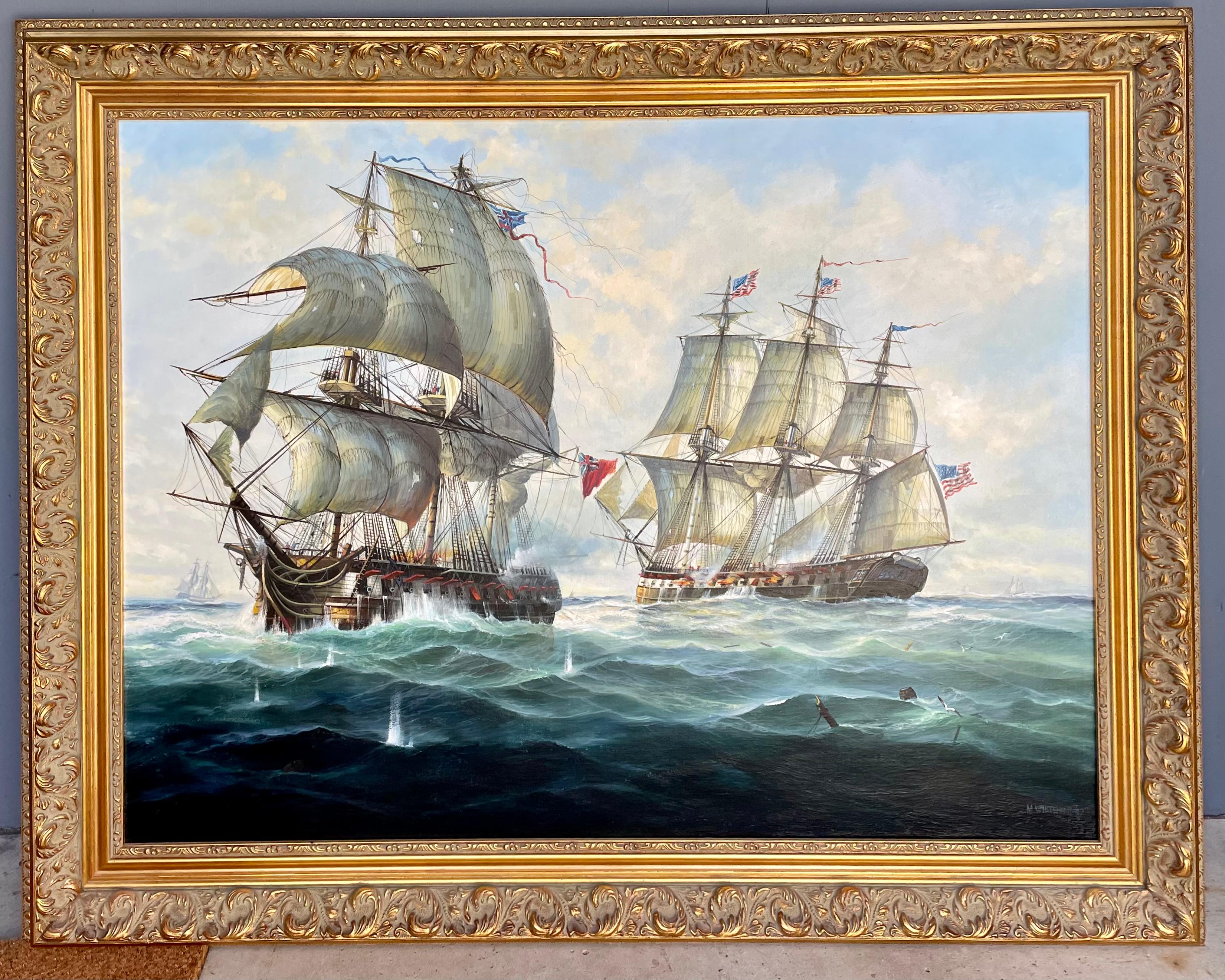 Michael Whitehand - USS Constitution in Battle at 1stDibs | uss ...