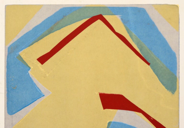 Michael William Eggleston - Abstract Multi Layer Woodblock Print on ...