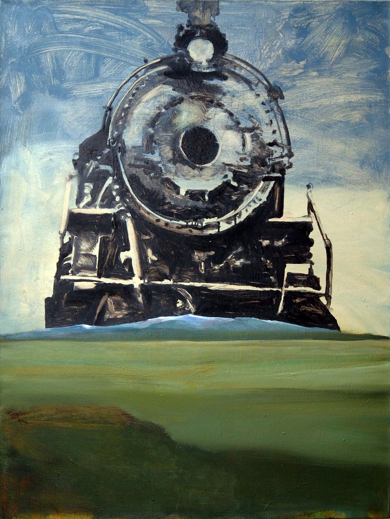 Abstract Train Painting