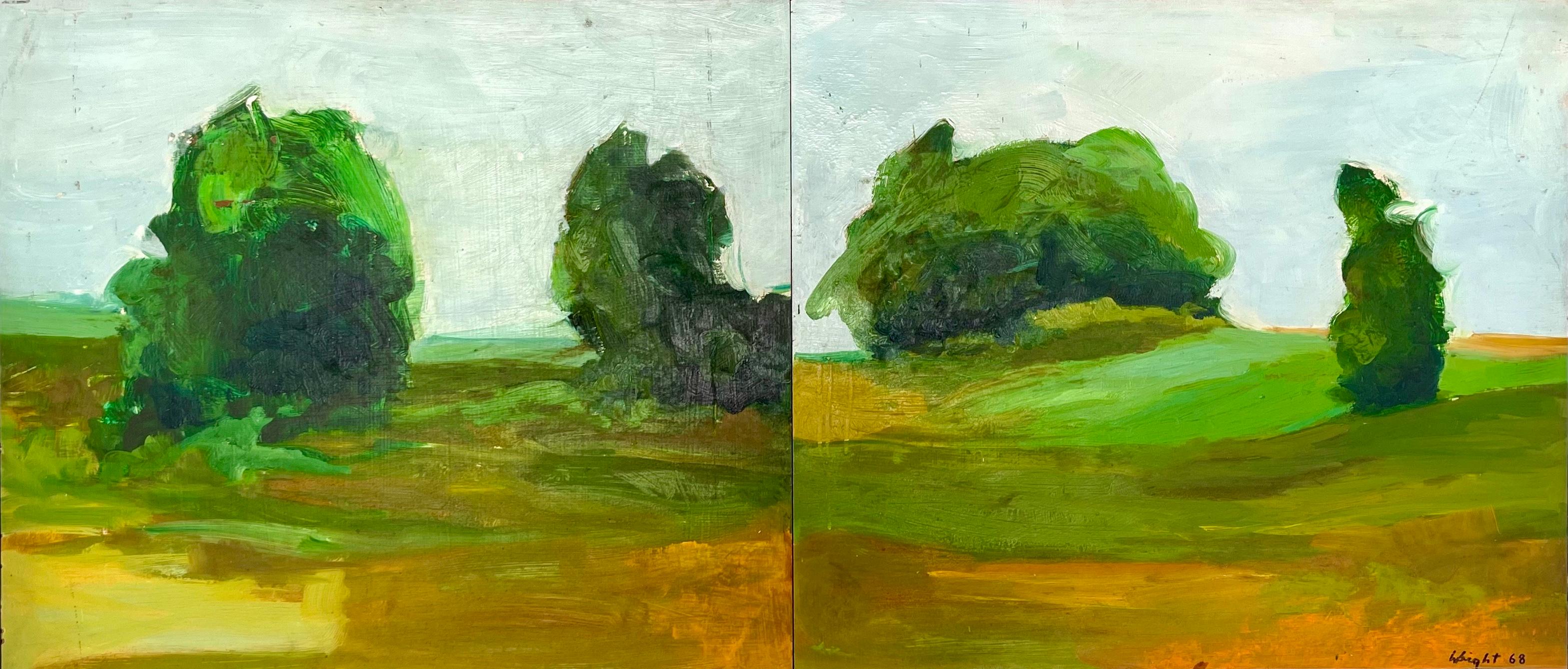 Michael Wright - Amagansett Fields II, abstract landscape painting For ...