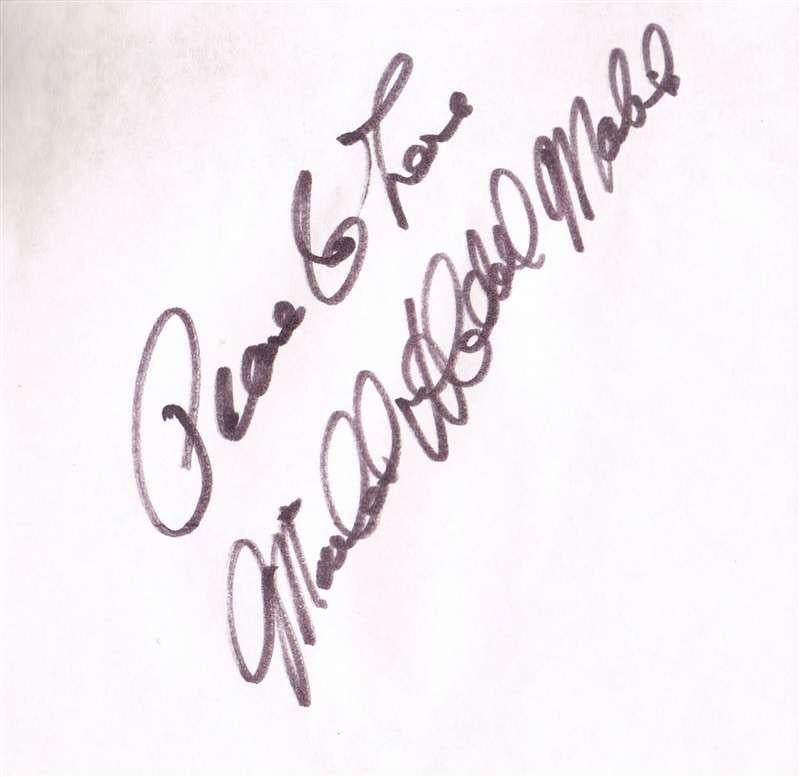 Michael X Autograph with Certificate of Authenticity For Sale at 1stDibs