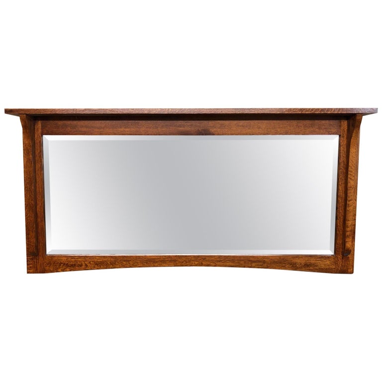 Michaels Furniture Mission Oak Mirror For Sale at 1stDibs