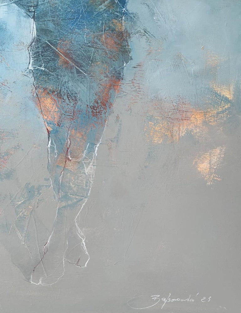 Michał Bajsarowicz - Un nu - Peinture acrylique figurative contemporaine, abstraction, art ...